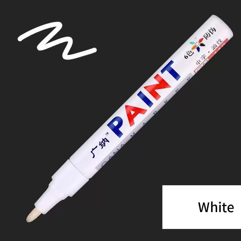 4 Rotuladores Blancos Permanentes Aceite Marcadores Impermeables Arte ...