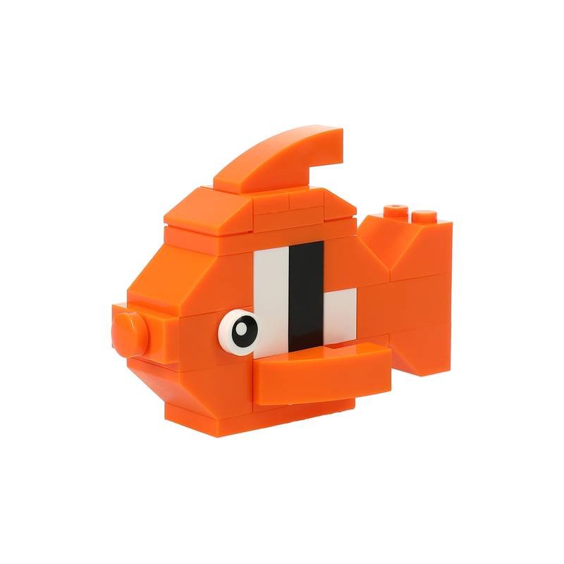 Bloques Figuras Animal Pez Payaso Blocks Set Construcción Regalo Niños ...