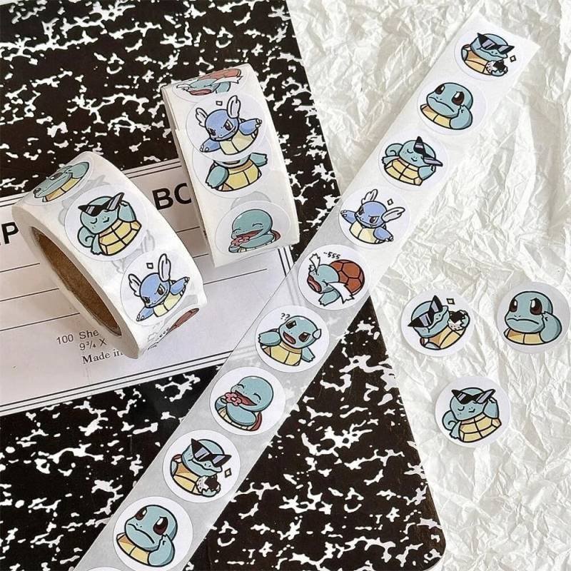 500 Pegatinas Rollo Anime Pokemon Squirtle Calcomanías | $ 19,99 ...