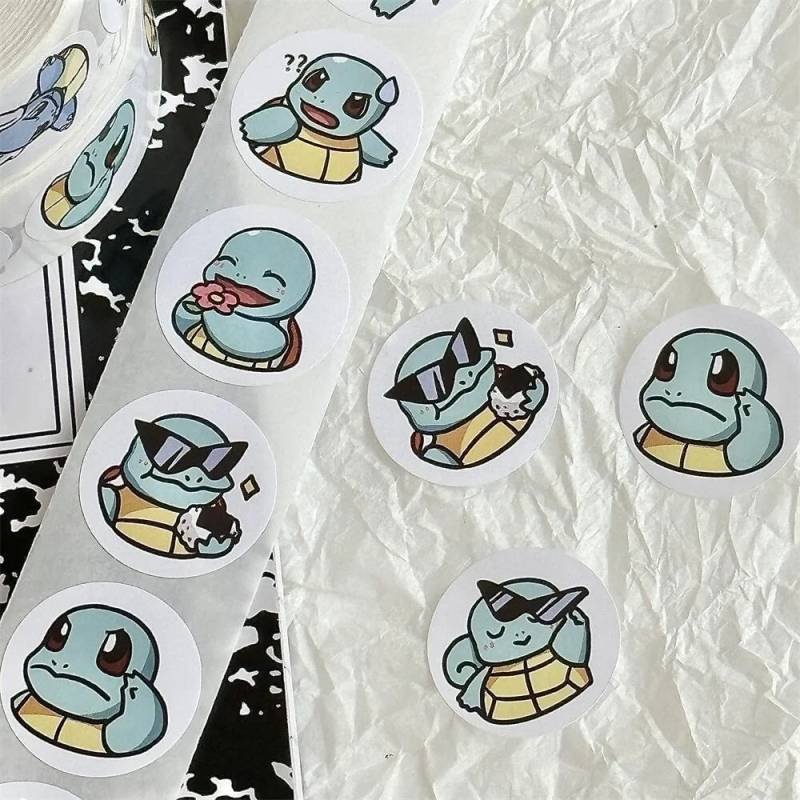 500 Pegatinas Rollo Anime Pokemon Squirtle Calcomanías | $ 19,99 ...