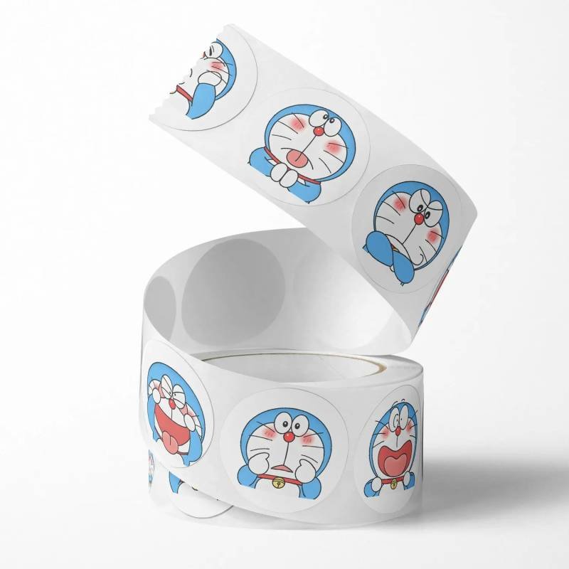 500 Pegatinas Rollo Anime Doraemon Gato Cosmico Calcomanías | $ 24,99 ...